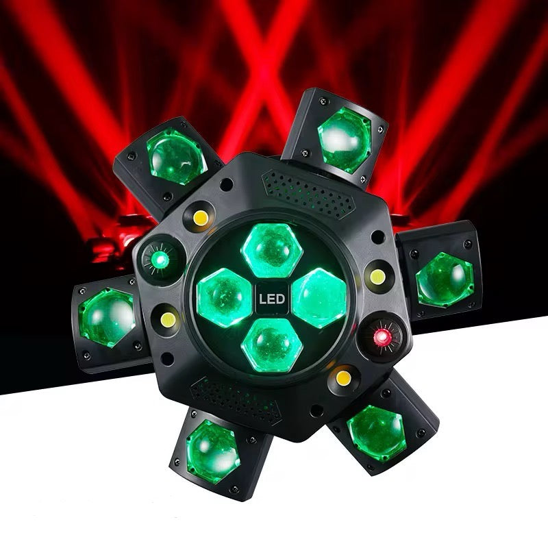 Six-Arm Moving Laser Beam Lights | DJ Stage Lighting – CC5 Visuals